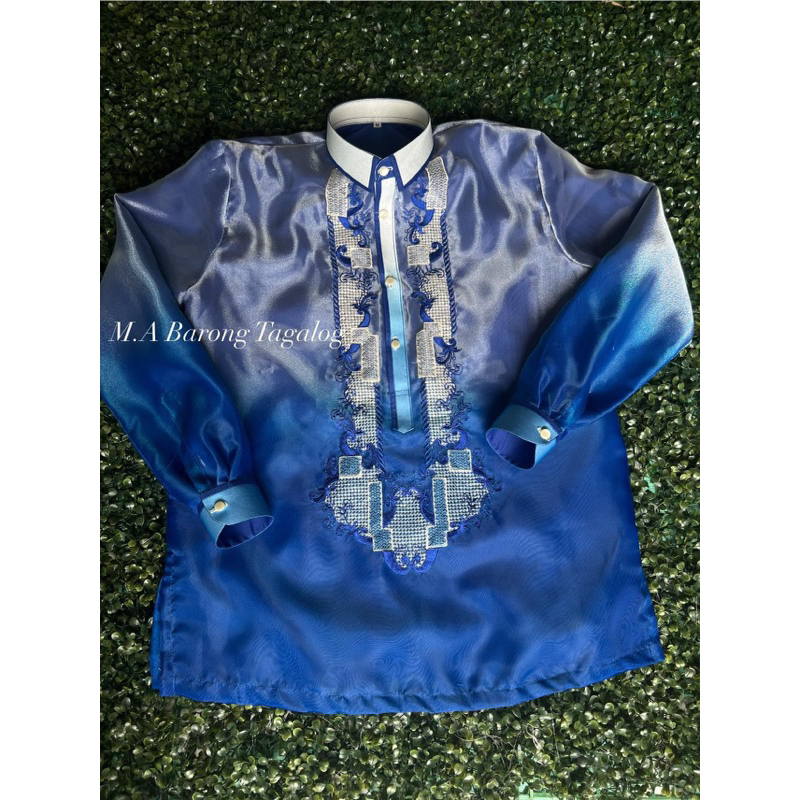 BARONG TAGALOG Monochromatic (black,blue,pink,green,navy blue,gray ...