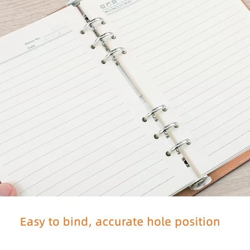 ♠A5/A6/B5 Loose-leaf inner core 6 hole replacement 80 sheets refill ...