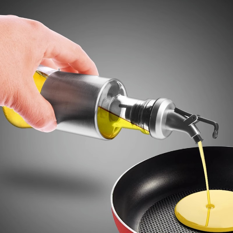 Graduated Oil Pot Oil Tank Storage Tank Stainless steel Oil Kettle with ...