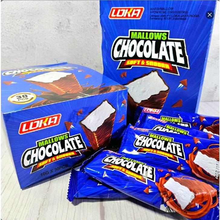 Choco Mallow Bar Chocolate Coated Marshmallow 30pcs | Shopee Philippines