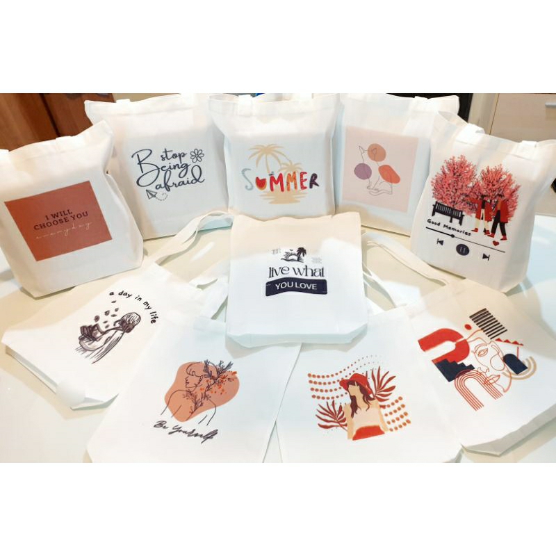 Canvas Tote Bag (Perfect Giveaways & Souvenirs) | Shopee Philippines