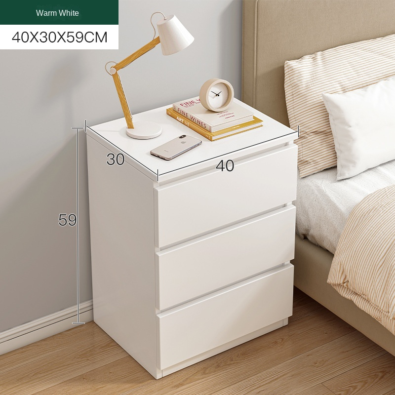 Greenest Bedside Table with Drawers Modern End Side Table Bed Cabinet ...