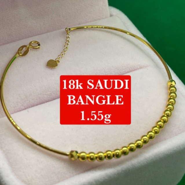 COD PAWNABLE 18k SAUDI GOLD BANGLE | Shopee Philippines