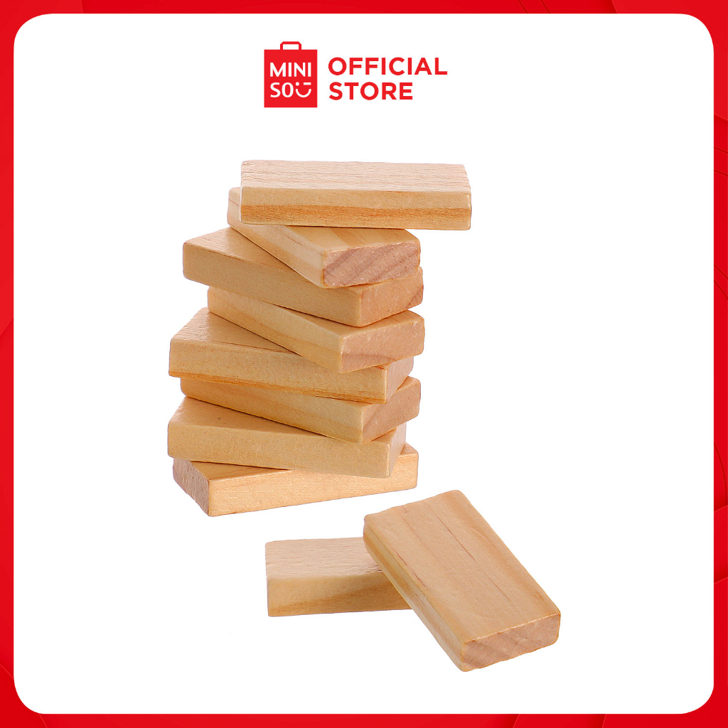 Miniso Little Iron Box Series Wooden Game (Dominoes) | Shopee Philippines