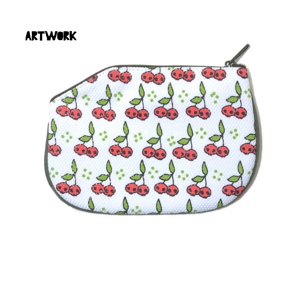 ARTWORK Cherry Skulls (Coin Purse) | Shopee Philippines