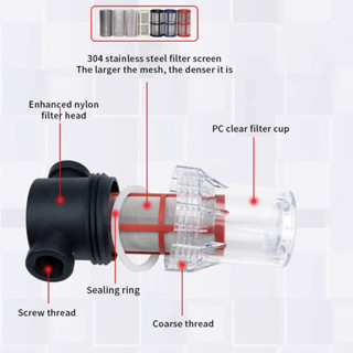 Tap water filter small front water purifier plastic pipe filter water ...