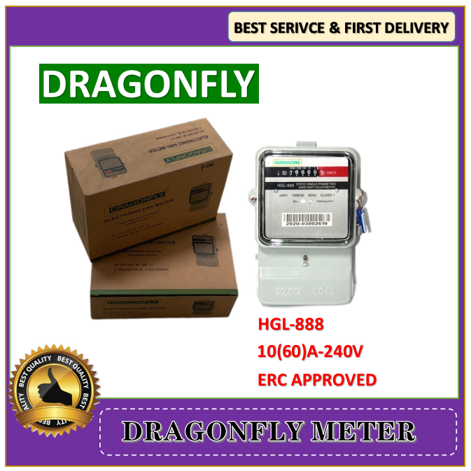 Dragonfly Electric Meter KWH Submeter HGL-888 Analog Meter ERC Approved ...