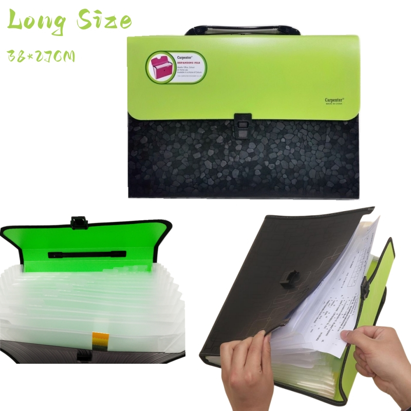Long Plastic Expanding Accordion File Folder Organizer Document Storage ...
