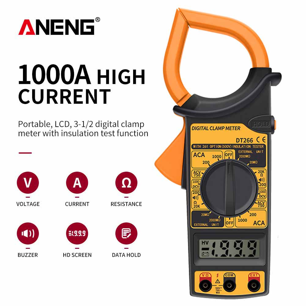 ANENG ST183 ST182 ST181 Digital Clamp Meter Multi Tester DC/AC Voltage ...