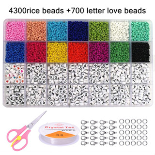 5000 Pcs beads for bracelet making set beads set Creative Educational ...
