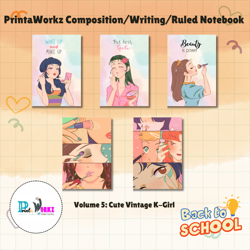 PrintaWorkz – Composition/Writing/Spiral/Binder Filler Notebook 50 lvs ...