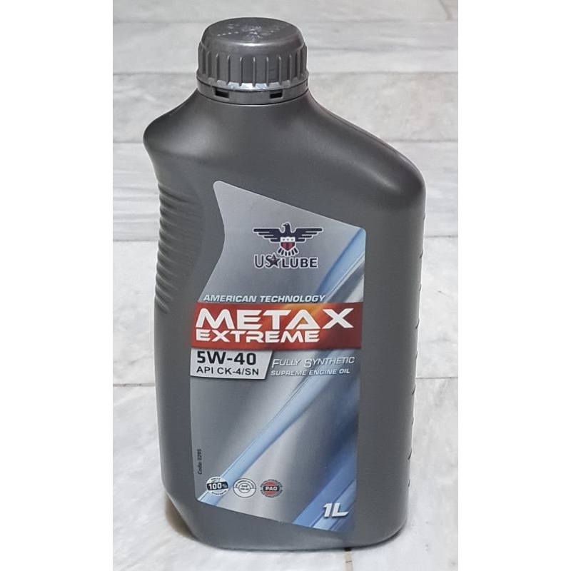 US LUBE METAX EXTREME Fully Synthetic SAE 5W-40 API CK-4/SN 1Liter ...