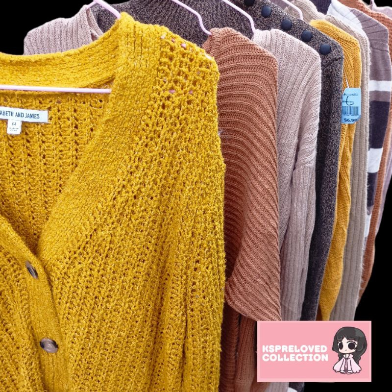 Preloved Cardigans Mix Jackets | Sweaters | Blazers | Shopee Philippines