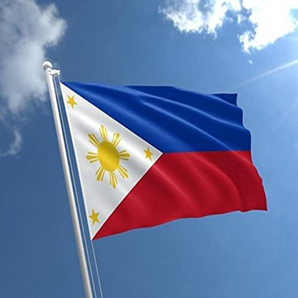 Philippine flag 3 feet X 5 feet Polyester fabric outdoo rbanner ...