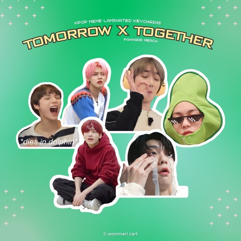 TOMORROW X TOGETHER Meme Laminated Photo Keychains | Shopee Philippines