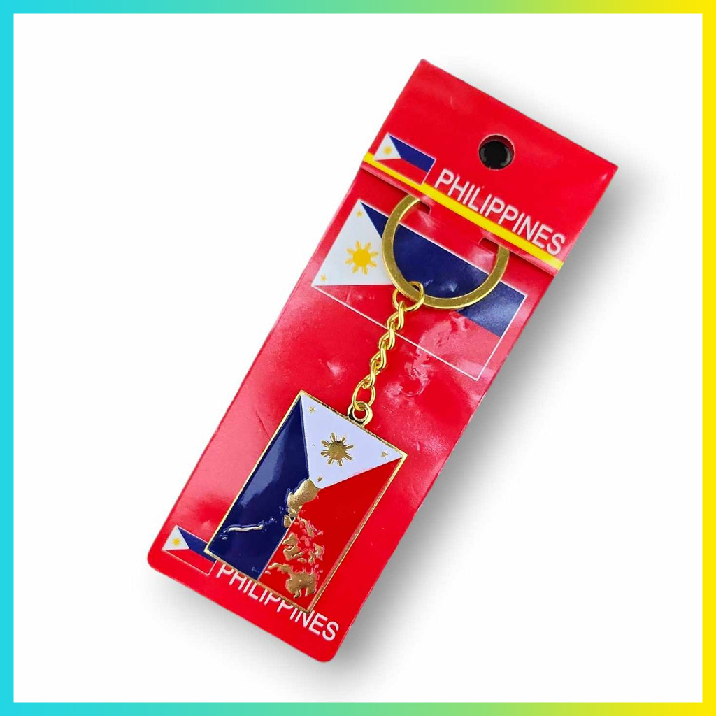 Map Flag Metal Keychain Philippine Souvenir | Shopee Philippines
