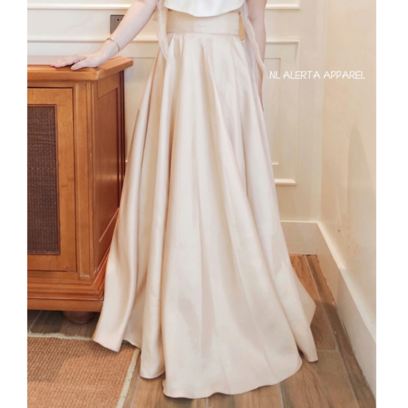 MODERN FILIPINIANA CROP TOP BARONG AND SKIRT FOR WOMEN (INDIVIDUAL ...