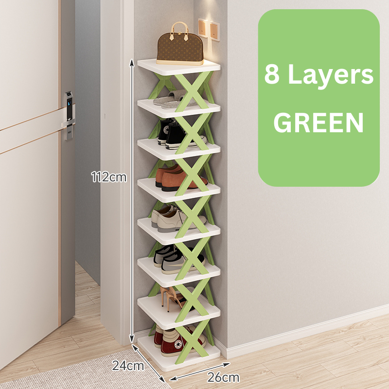 9 Layers Folding Multi-tier Shoe Rack Simple Home Living Storage Rack ...