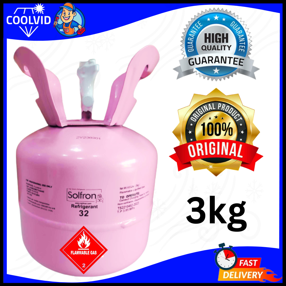 Coolvid - Refrigerant SOLFRON R32 Refrigerant 32 Original Freon Tank ...