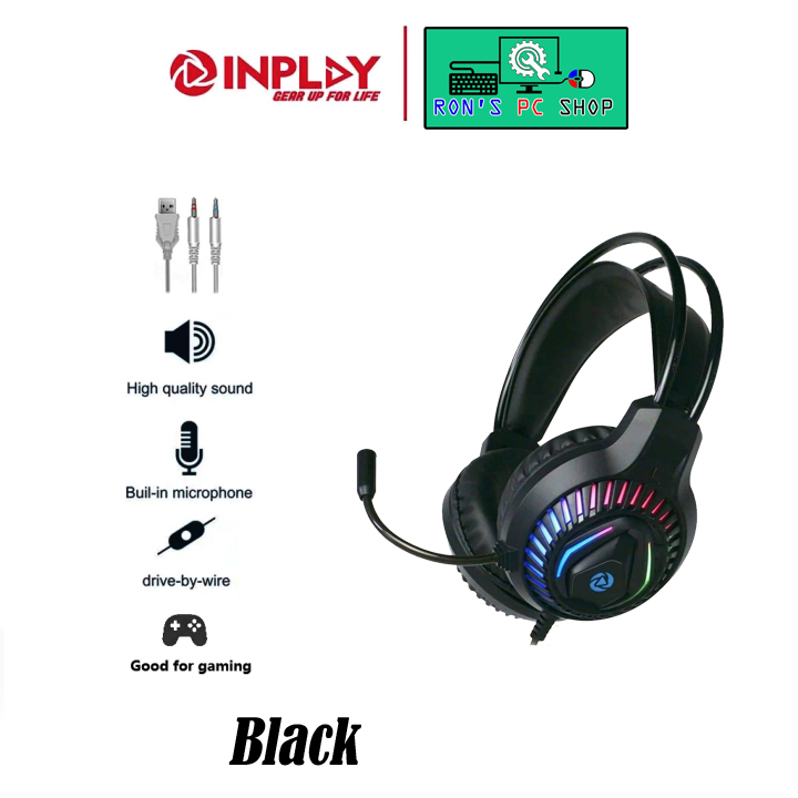 Inplay gaming headset h20 black or white | Shopee Philippines