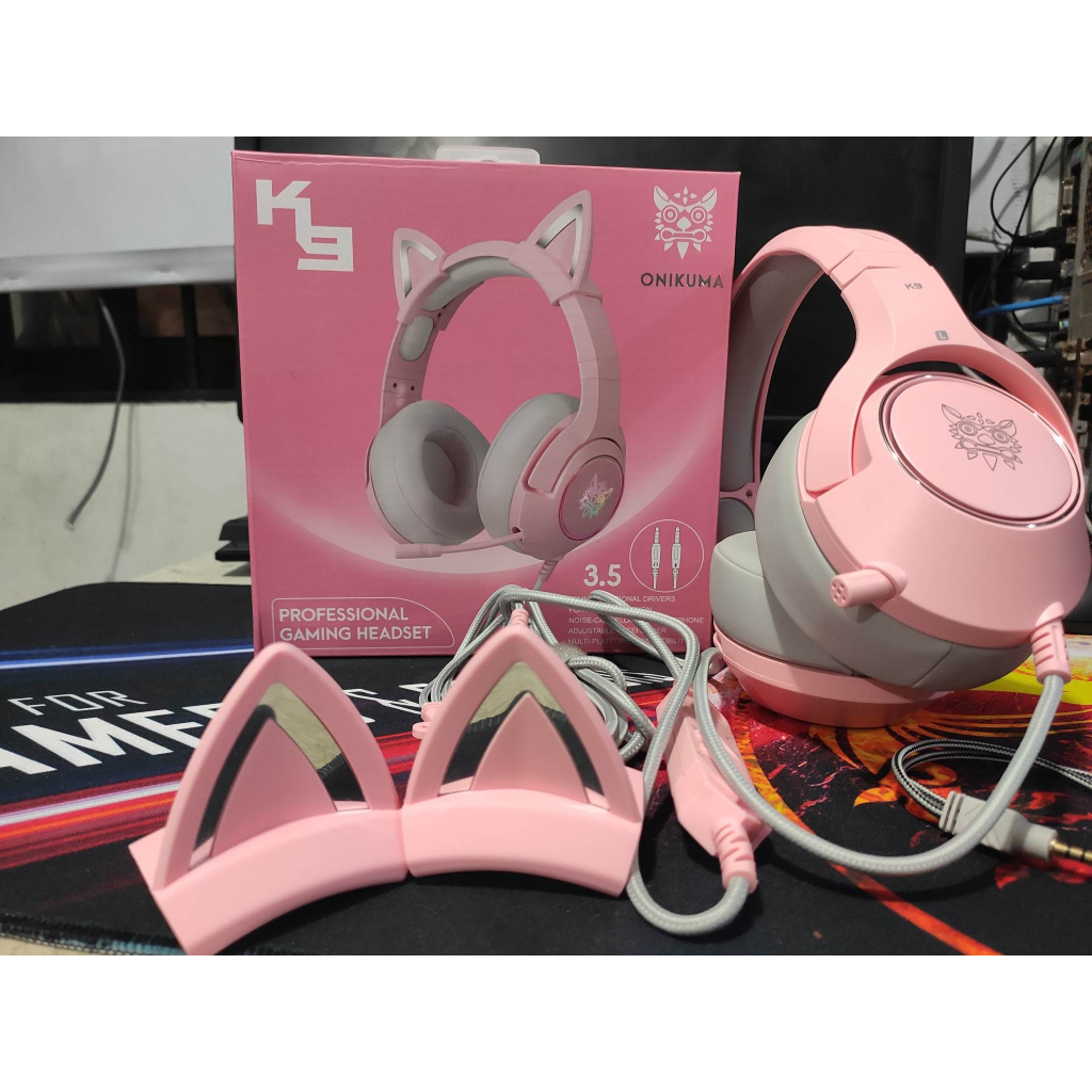 Onikuma K9 Pink Noise Cancelling Gaming Headset | Shopee Philippines