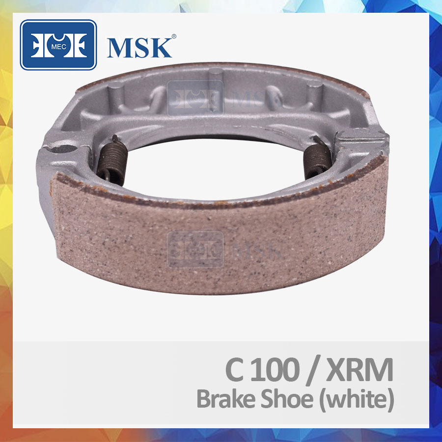 Honda C100/ XRM110/125/Trinity/Wave/Smash/GD110 Brake shoe white/red ...