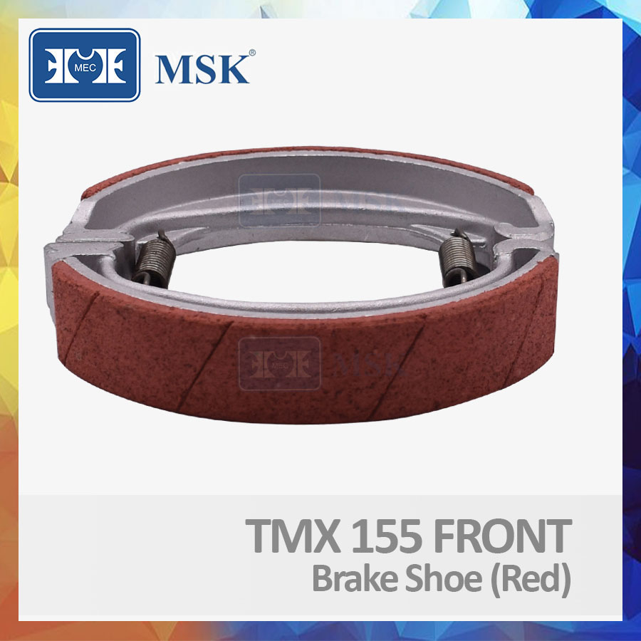 Honda TMX 155 FRONT (Harap) Brake shoe Red/ Rubberized | Shopee Philippines