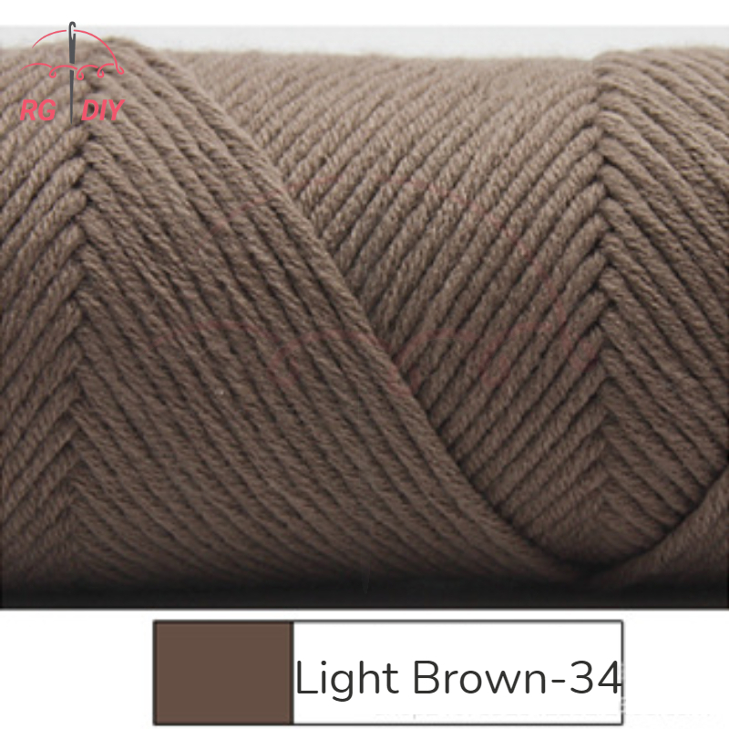 【80 colors IN STOCK】100g 8ply milk yarn Cotton Wool Thread for Knitting ...