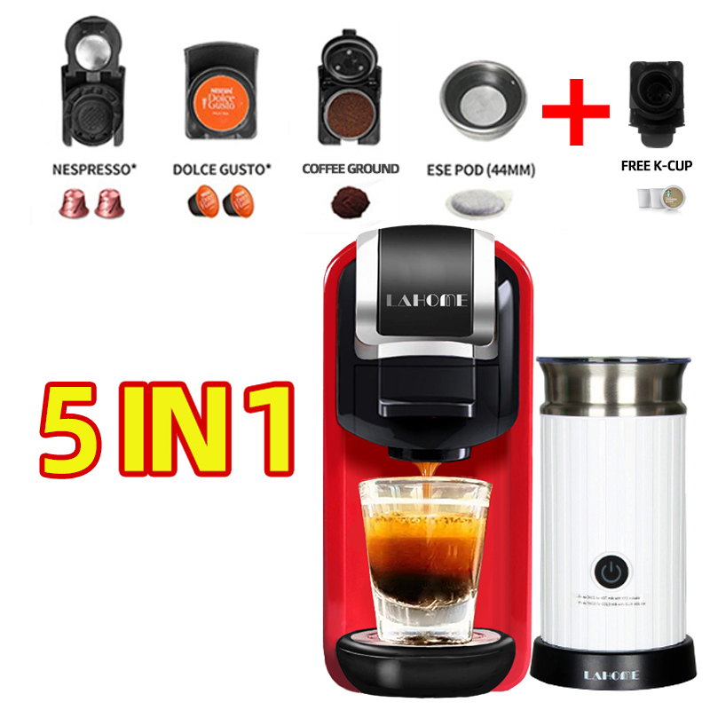 LAhome Smart Capsule Coffee Maker Machine 6 In 1 Espresso Nespresso ...