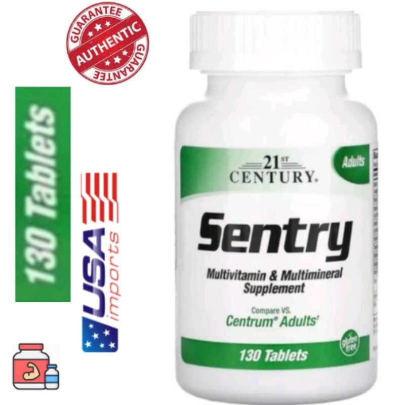 Sentry Multivitamin & Multimineral Supplement, 130 Tablets EXP:2027 ...