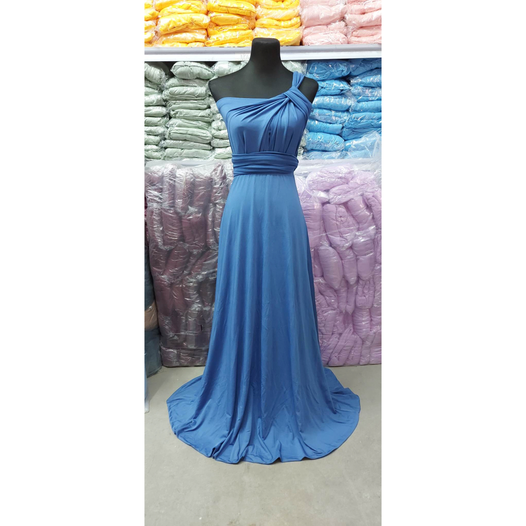 Infinity Dress DUSTY BLUE for Adult Kids Teens Adult Plus | Doncher12 ...