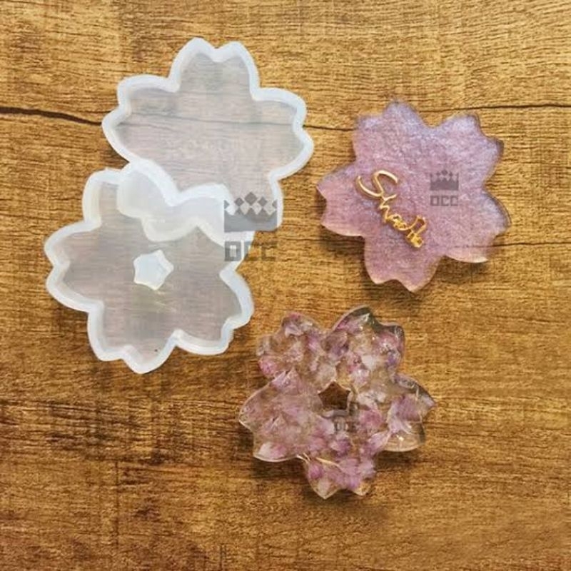 Sakura resin silicone mold | Cherry blossom resin mold | Sakura flower ...
