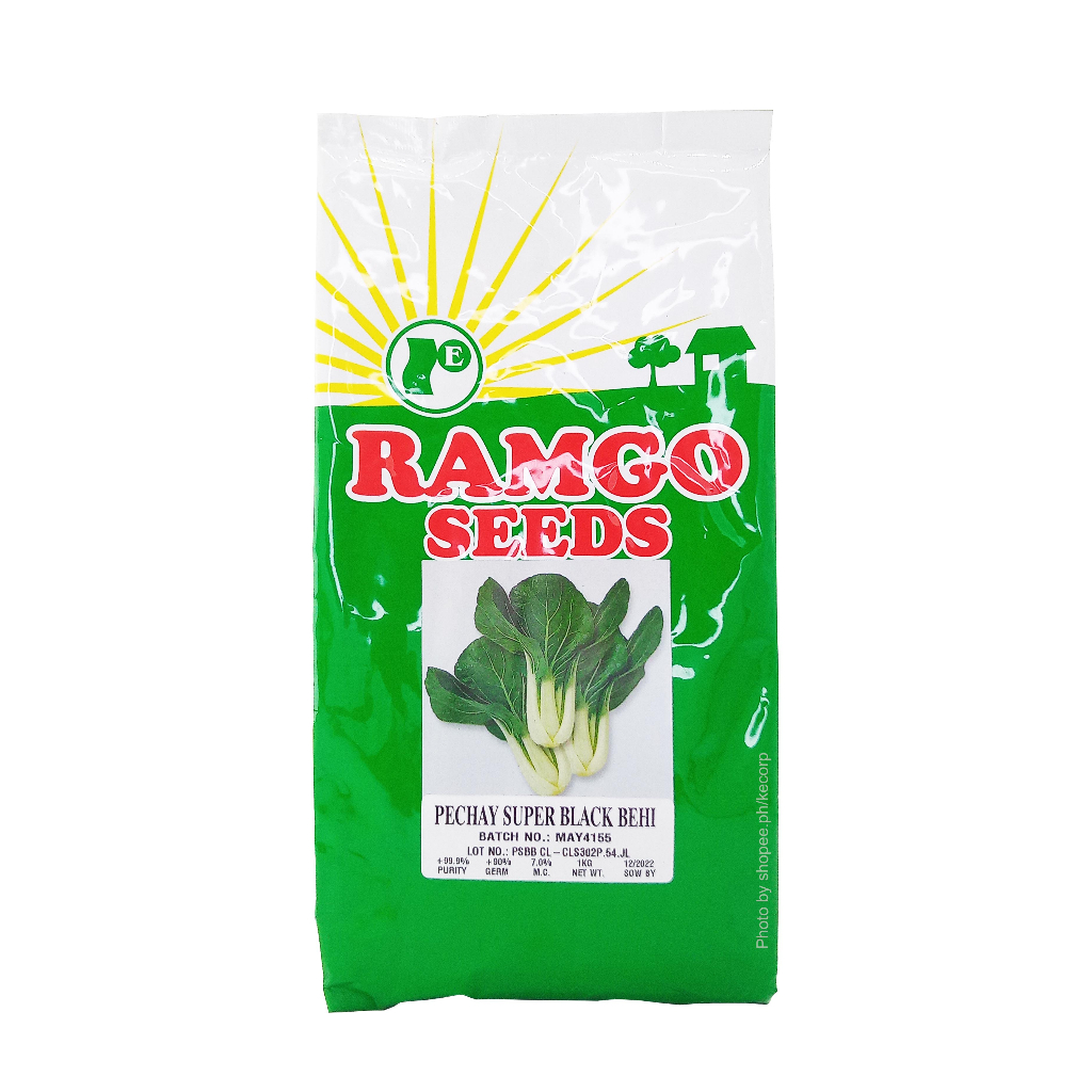 Ramgo Seeds PECHAY SUPER BLACK BEHI 1 Kilo Pack S3 GW_S3 | Shopee ...
