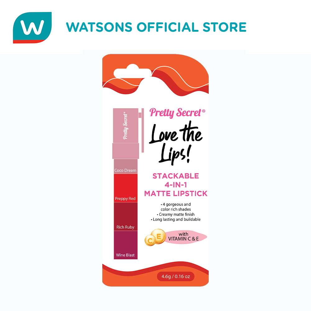 PRETTY SECRET Stackable Matte Lipstick 4.6g | Shopee Philippines