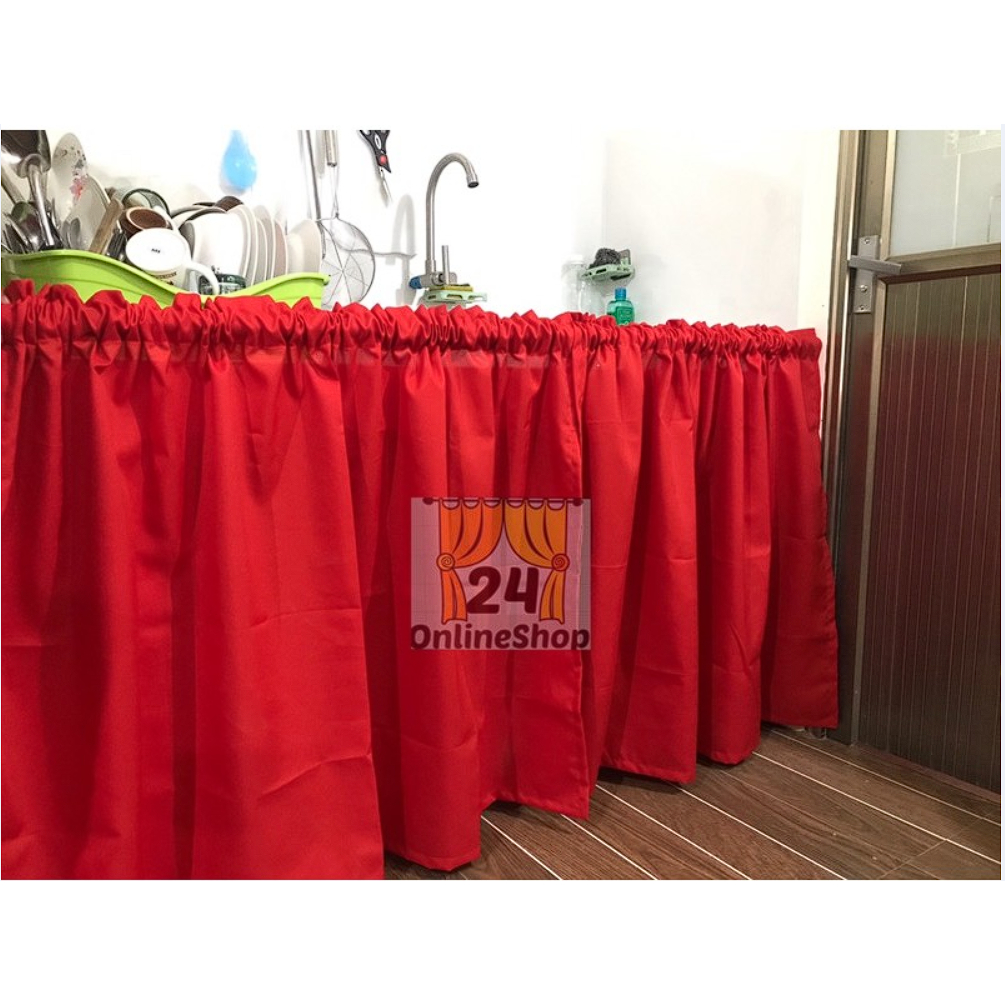 Kitchen Sink Curtain Standard Size 60 x30 inches Lababo /BestPick ...