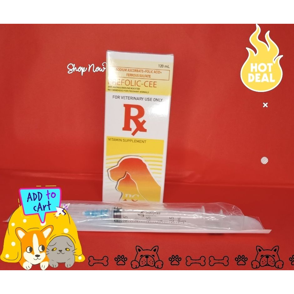 PREFOLIC-CEE (Sodium Ascorbate + Folic Acid + Ferrous Sulfate) 120ml ...