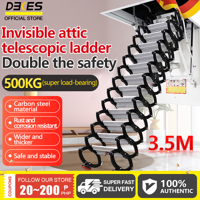 Attic Telescopic Ladder Lifting Retractable Staircase Home Villa ...