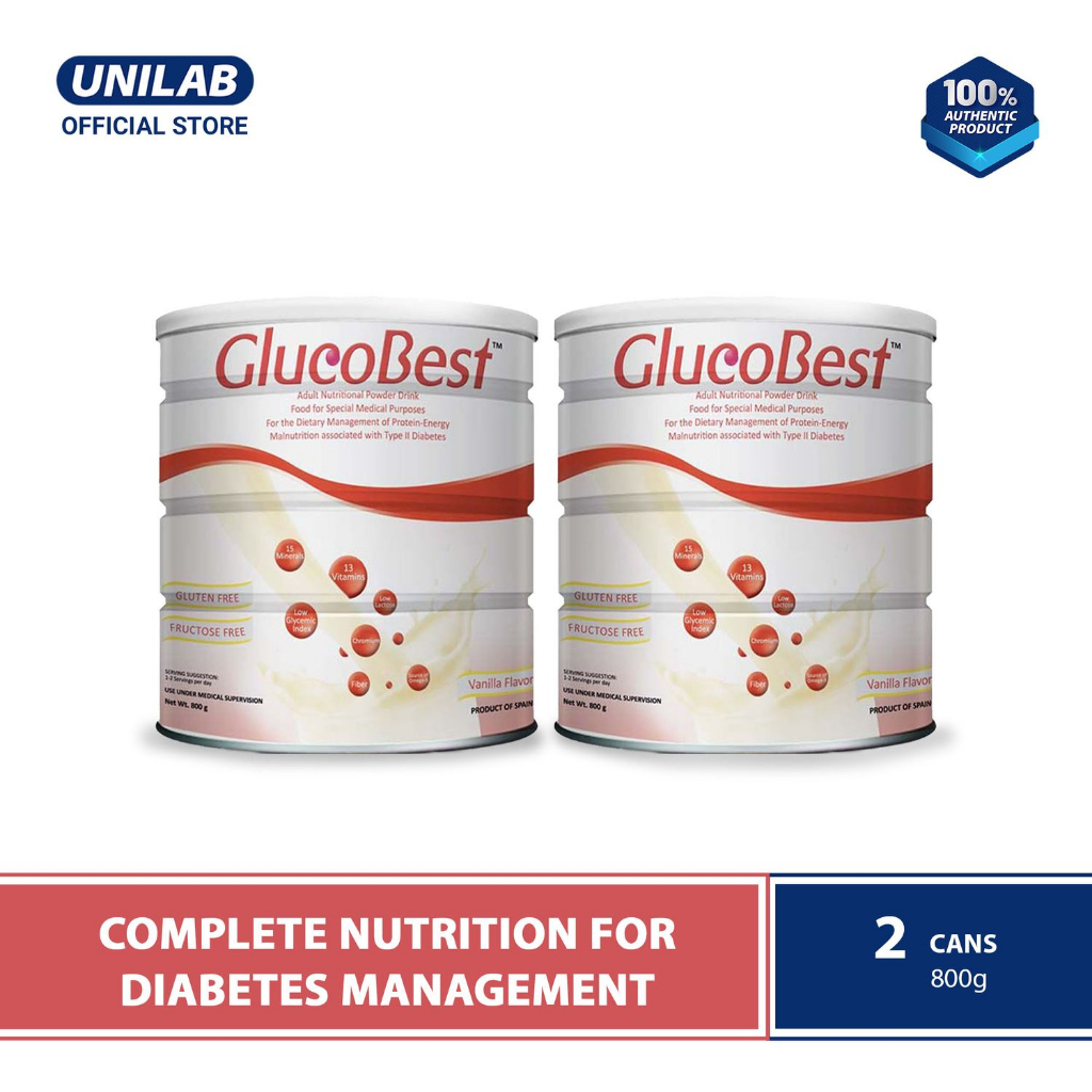 Glucobest Vanilla 800g X 2 CANS | Shopee Philippines