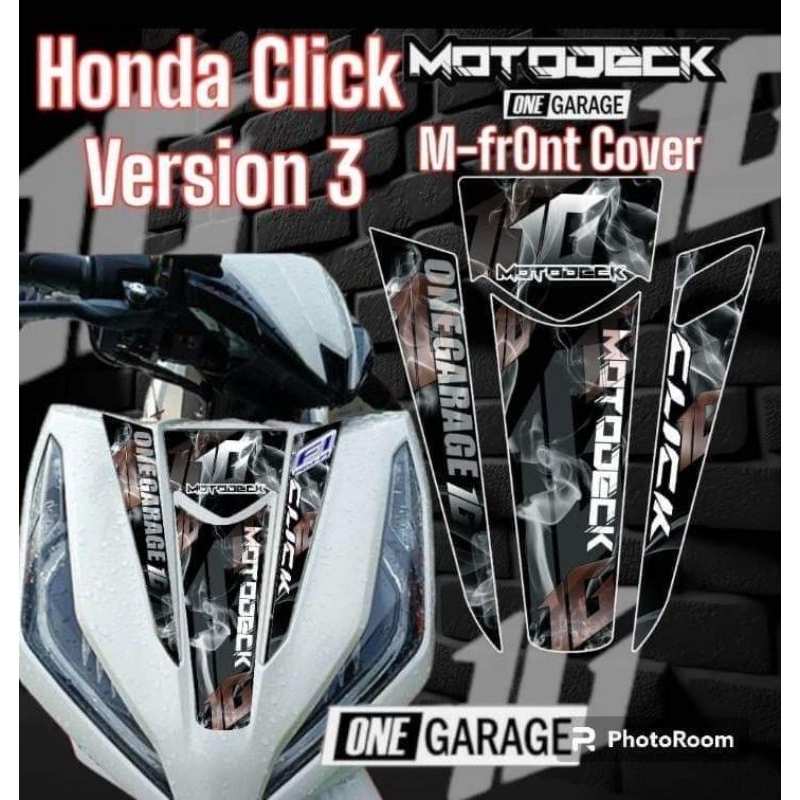 Honda Click V3 Front Cover Sticker /Click V3 Front Sticker/ Click V3 ...