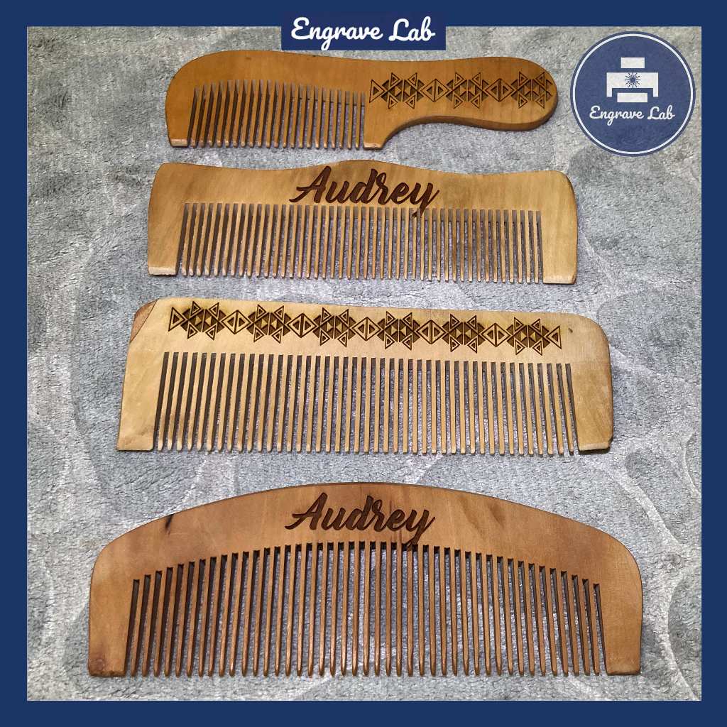 Personalized Wooden Comb | Laser Engraved Gift Tokens Souvenir ...