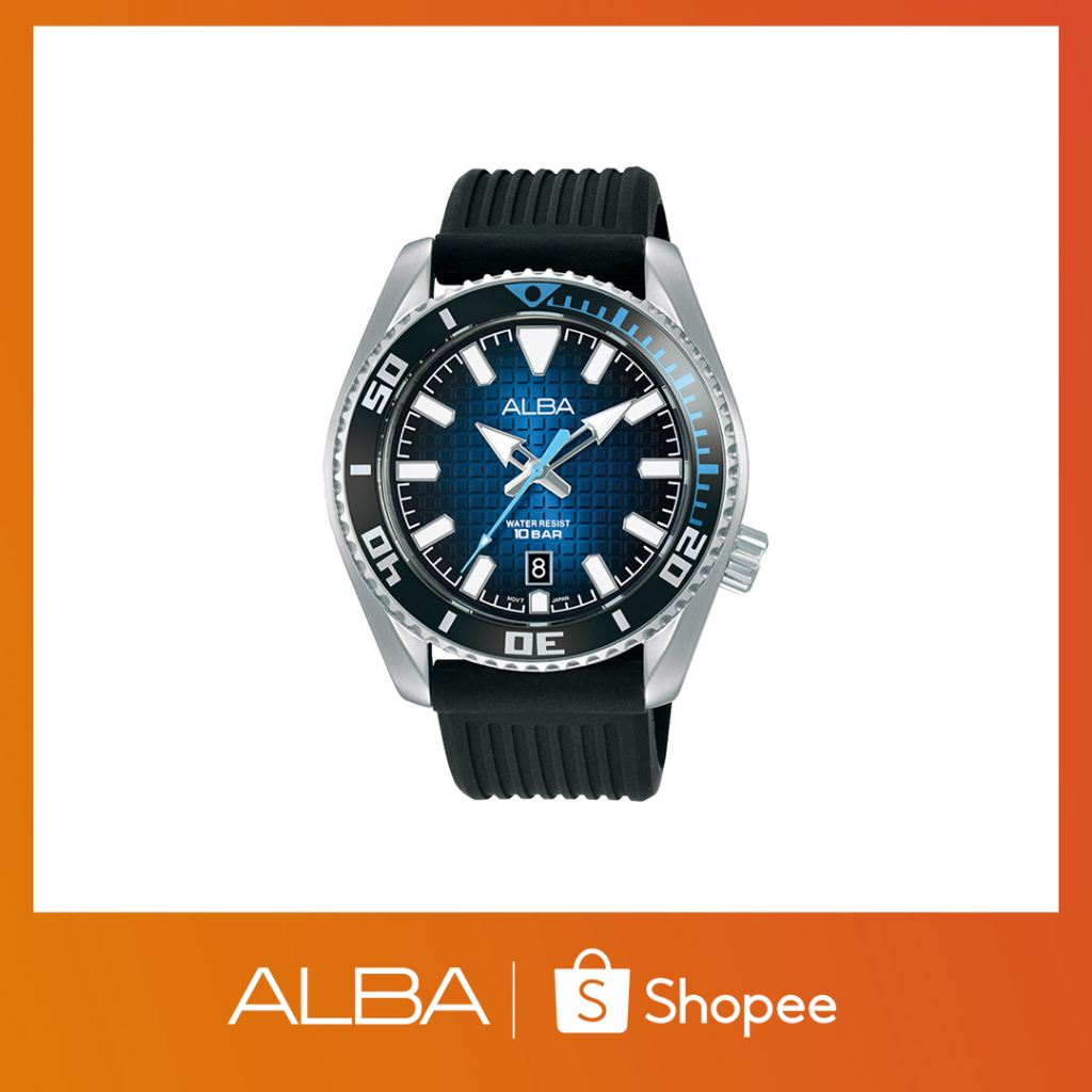 ALBA Philippines Blue Dial Silicone Strap AS9P09X1 Quartz Men's Watch ...