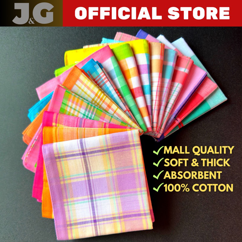 12pcs Handkerchief for Ladies Cotton Handkerchiefs for Women Ladies ...