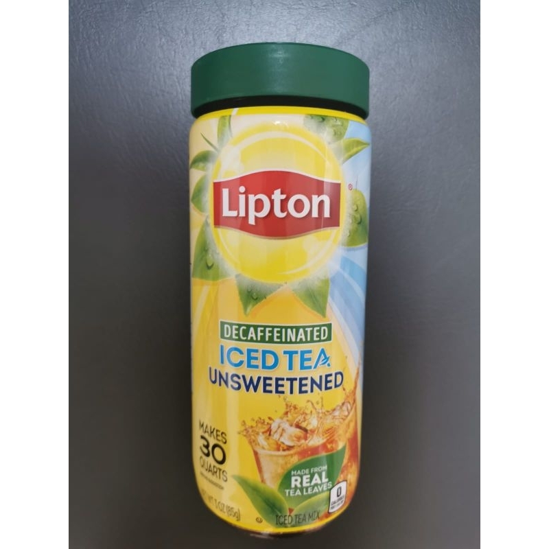 Lipton Decaffeinated Iced Tea Unsweetened makes 30 Quarts | Shopee ...