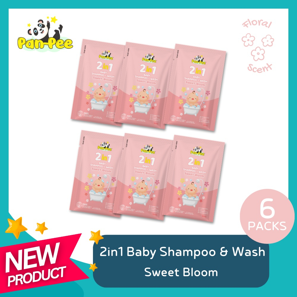 PanPee 2in1 Baby Shampoo & Wash Sweet Bloom Bundle of 6's | Shopee ...
