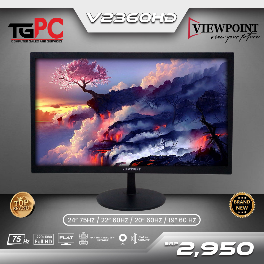 Viewpoint and Goma 20inch, 22inch, 24inch LED Monitor | Shopee Philippines