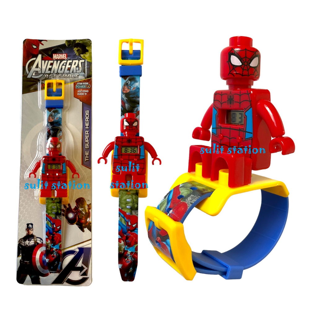 SUPER HERO AVENGERS SPIDERMAN SPIDER MAN MINIFIGURES 3D HEAD COVER KIDS ...