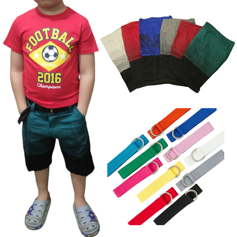 Kids Plain Color Casual 4 Pockets For boy Kids Fashion KD356 | Shopee ...