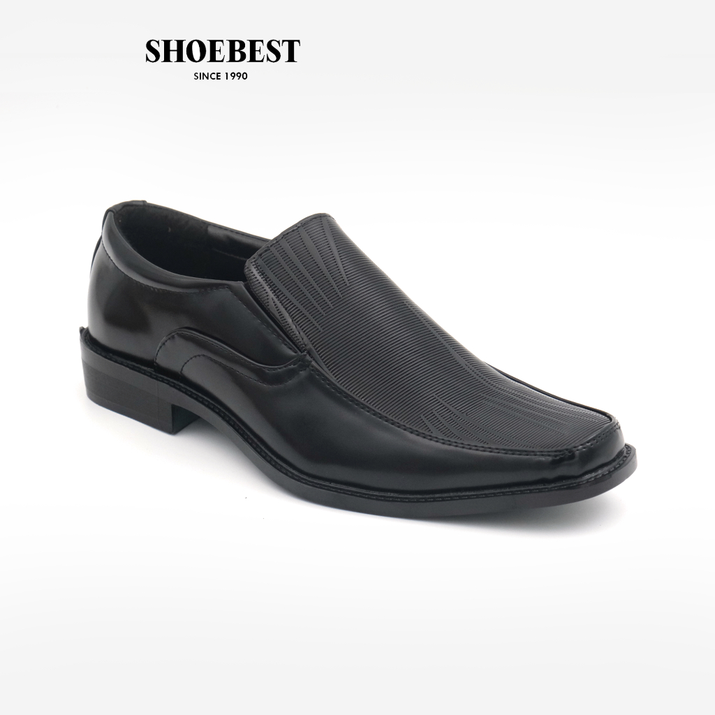 Shoebest Black Leather Formal & School Shoes for Men " Beck " 700-14 ...
