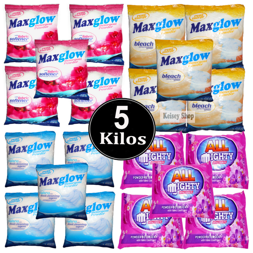 Maxglow and Mighty Detergent Powder with Fabric Conditioner or with ...