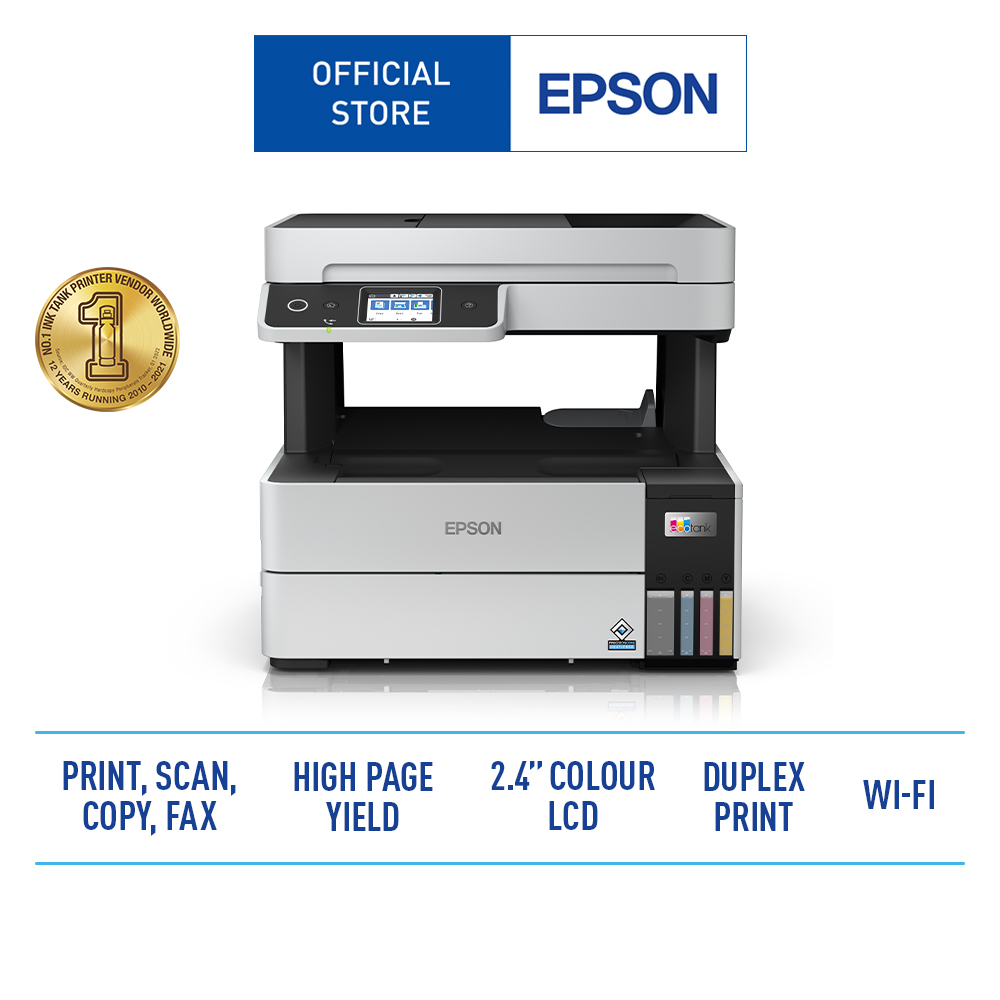 Epson EcoTank L6490 A4 Wireless Duplex Ink Tank Printer with ADF ...